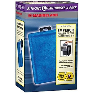 Marineland Emperor Power BIO-Wheel Filter Replacement Filter Cartridges Size E, 4- Pack