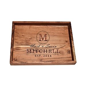 Personalized Bar Tray Design – Custom Serving Tray, Wood Drink Tray with Personalized Design – Home Bar Gift or Housewarming Gift – Bourbon/Whiskey Lovers Gift, Fully Customizable – Home Bar Gifts