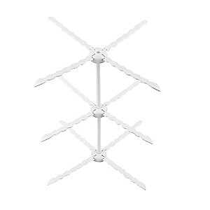 2Pcs Collapsible Pasta Drying Rack, Food Grade Plastic Fondant Sugar Flower Drying Rack Flower Drying Rack Reusable Noodle Drying Rack with 4 Arm Handles