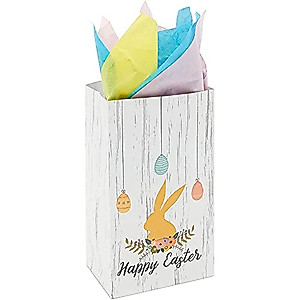 BLUE PANDA Rustic Spring Gift Bags for Easter Party Favors, Goody Bags for Kids (36 Pack)