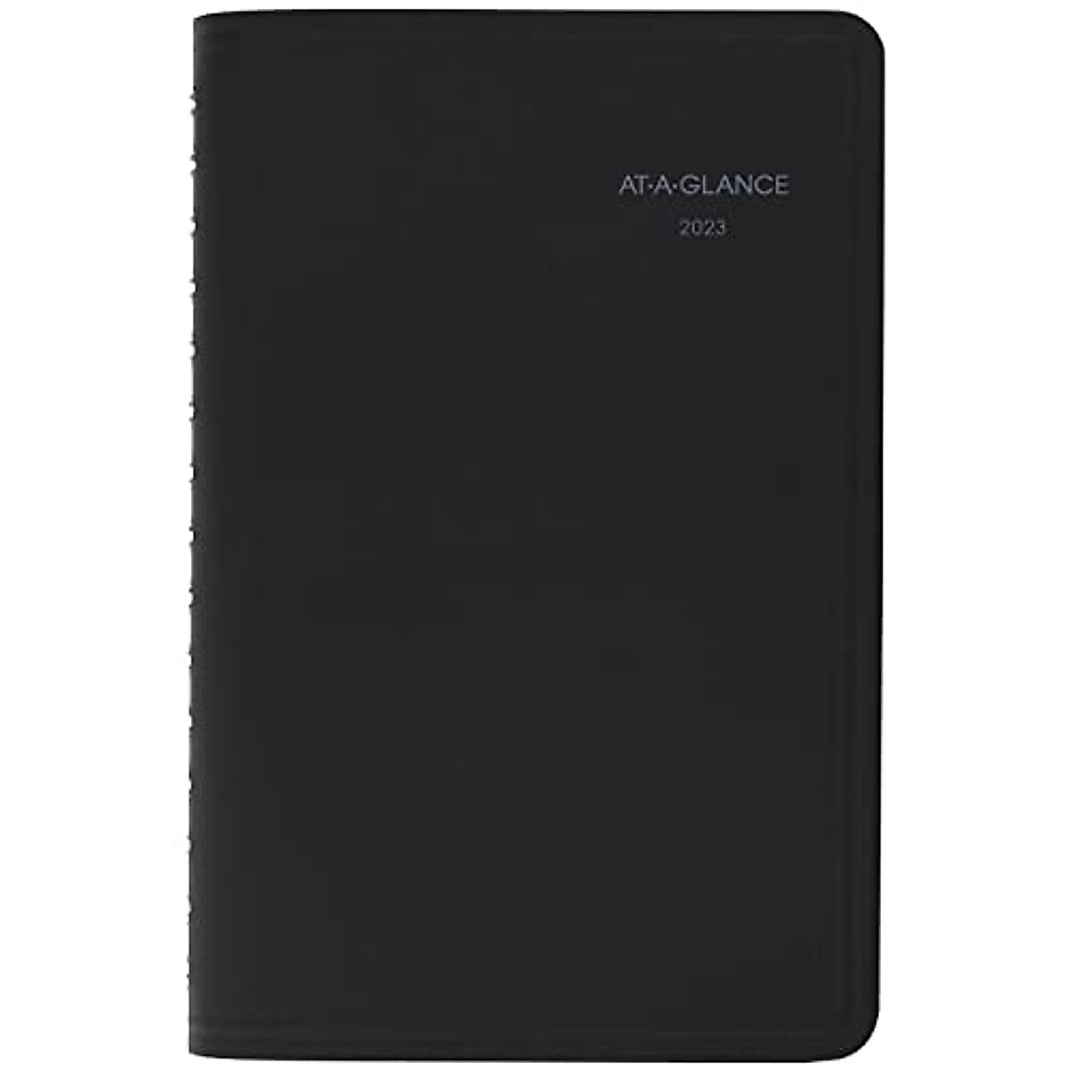 AT-A-GLANCE 2023 Weekly & Monthly Planner, QuickNotes, Hourly Appointment Book, 5" x 8", Small, Monthly Tabs, Pocket, Black (760205)