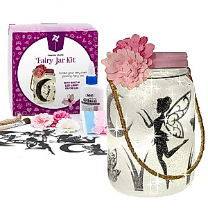 Unicorn Pillow Kit & Fairy Jar Kit Bundle - Fun DIY Arts and Crafts Project for Kids Ages 6 7 8 9 10 11 12 - Great Gifts for All Occasions