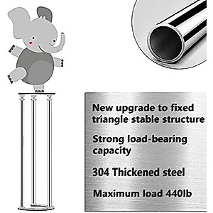 Undermount Sink Brackets, 304 Stainless Steel Undermount Sink Mounting Brackets for Kitchen and Bathroom, TUTULOO New Undermount Sink Support(15.7 to 27.5 inch)2pcs