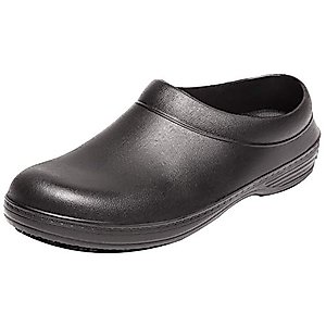 Men and Women's Oil Water Resistant Nursing Chef Shoes Non-Slip Safety Working Shoes for Kitchen Garden Bathroom(7.5 Men/8.5 Women/9.84″,40 Black)