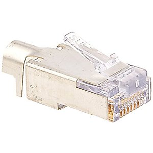 Platinum Tools 100022 EZ-RJ45 Shielded Cat5e/6 External Ground, 50-Pack