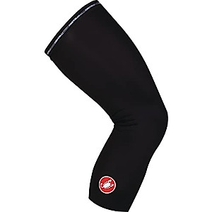 Castelli Unisex UPF 50+ Light Knee Sleeves | Men’s & Women’s UPF 50 Breathable Sleeve for Cycling Road Biking & Gravel Riding - Black - Medium