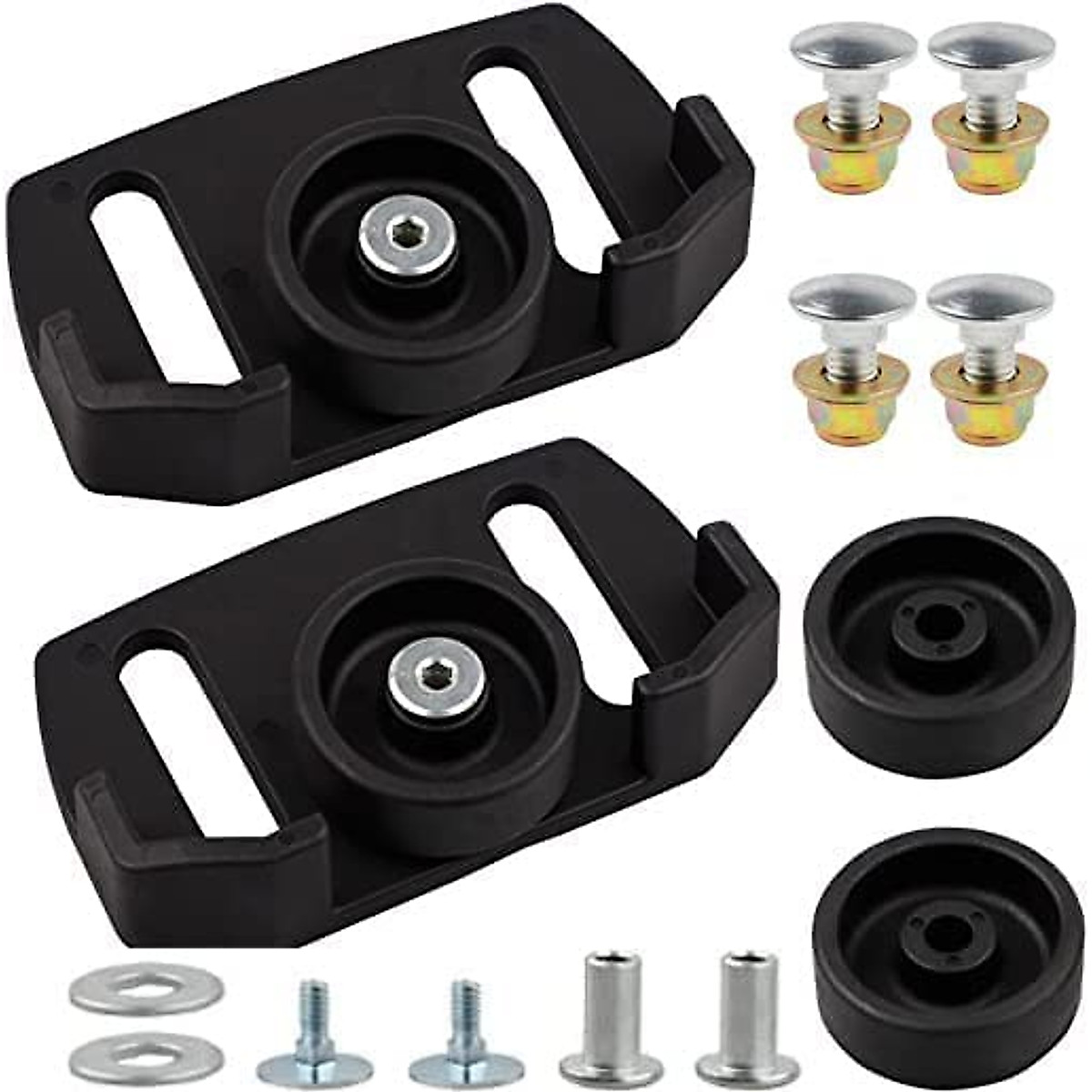 Giltswift Universal Roller Snowblower Skid Shoes 490-241-0038 Fits Most 2 and 3 Stage Snow Throwers with Hardware kit