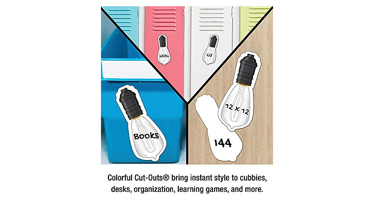 Schoolgirl Style Industrial Café 36 Piece Vintage Light Bulb Bulletin ...