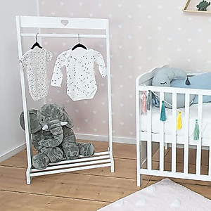 Aubeco Baby Velvet Hangers 60 Pack, 11.7'' Non Slip Felt Hangers for Closet, Baby Clothes Hangers Space Saving, 360° Swivel Hook-Black