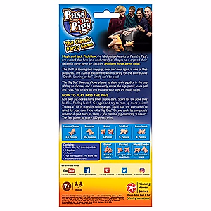 Pass The Pigs by Winning Moves Games USA, a Hilarious Pig Dice Game, Family Favorite for Over 40 Years, for 2 or more Players, Ages 7+ (1046)