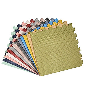 ALGFree Foam Puzzle Mat Interlocking Floors Tiles Splice Bedroom Child Crawling Mat Jigsaw Puzzle Climbing Mat Sponge Floor Mats Thicken, Customizable Colors