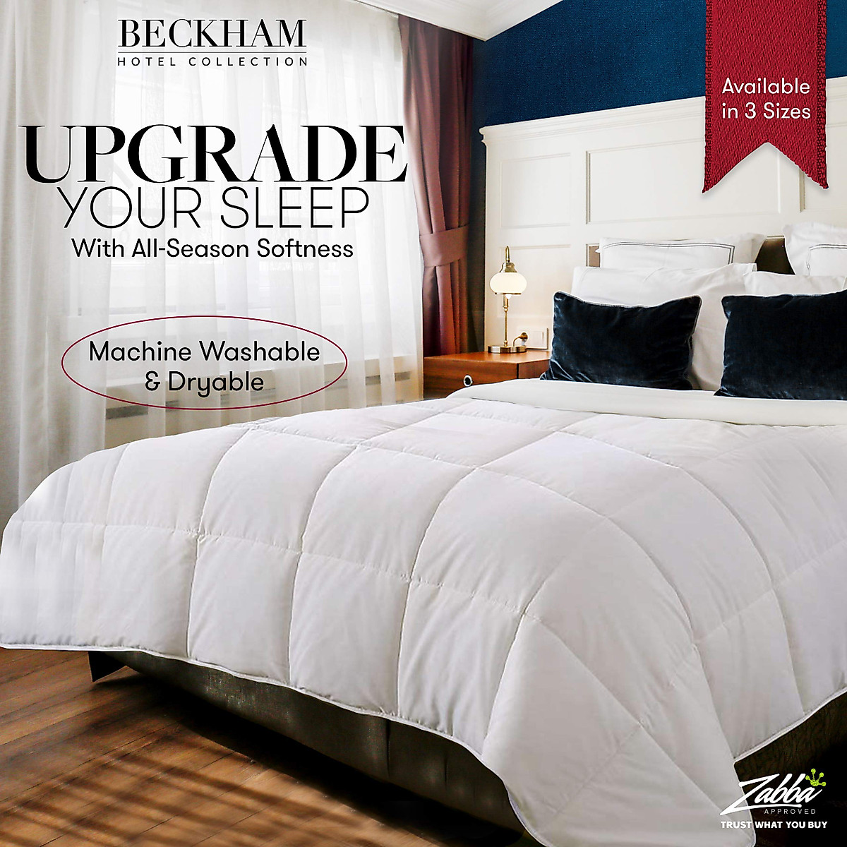 Beckham Luxury Linens Full/Queen Size Comforter - 1600 Series Down Alternative Home Bedding & Duvet Insert - Slate Gray