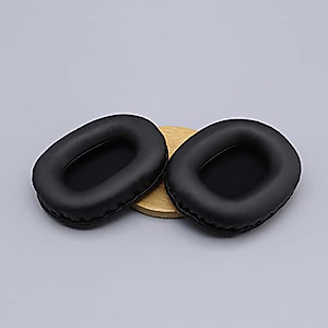 1 Pair Ear Pads Compatible with Creative Sound BlasterX H5 BlasterX H7 H5 H7 Headsets Protein Leather Foam Replacement Comfort Replacement Ear Cushions Black