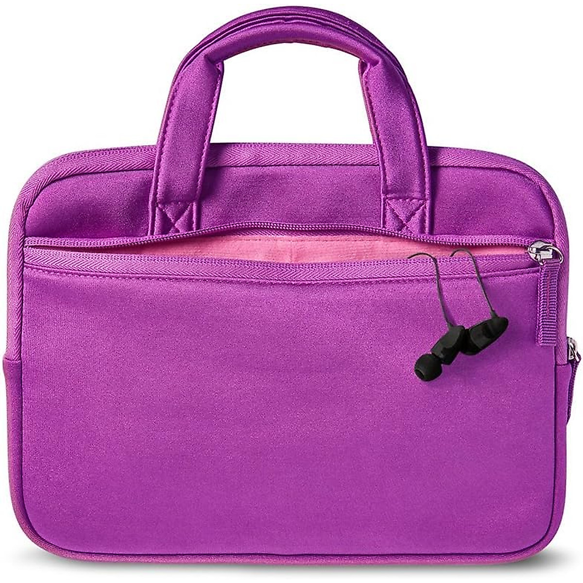 NuPro Zipper Sleeve for all versions of Fire Kids Edition 7" or 8" Tablets, Purple/Pink