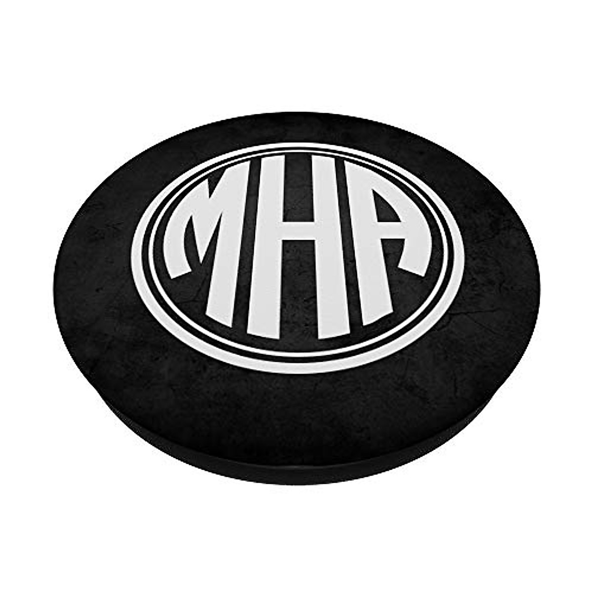 MHA Monogram Gift Initials MHA or MAH on Black PopSockets PopGrip: Swappable Grip for Phones & Tablets