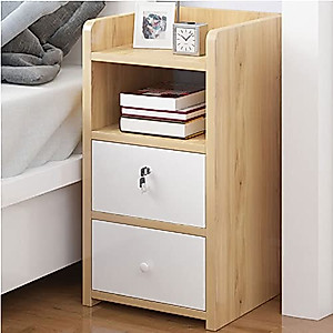 HIGOH Bedside Table Creative Modern Wooden Coffee Table Bedside Table Bedside Table Home Coffee Table Bedside Table Bedroom Storage Furniture