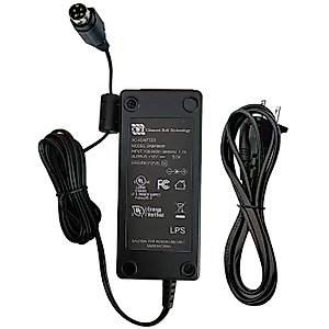UPBRIGHT 4-Pin DIN 12V AC/DC Adapter Compatible with CWT KPL-060F KPL-060F-VI KPL060F KPL-060FVI KPL060F-VI KPL060FVI Channel Well Technology 12VDC 5A 60W Power Supply Cord Battery Charger Mains PSU