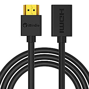 iBirdie HDMI Extension Cable 3 Feet - 4K HDMI Extender - Male to Female