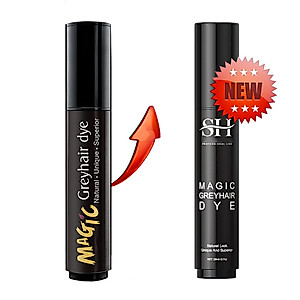 gowwim Root Hair Coloring Semi-permanent Dye Pen to Cover Gray Hair (Dark Brown)