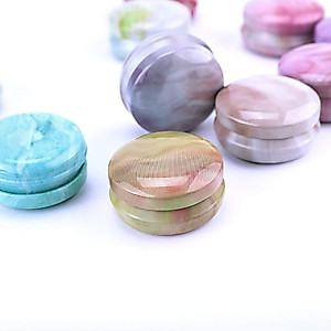 Rolin Roly 12Pcs Tins Jars with Lids Candle Travel Tins Mini Aluminum Cans Round Reusable Tinplate Empty Container for DIY Essential Oils Scented Christmas Candles Tea Candy