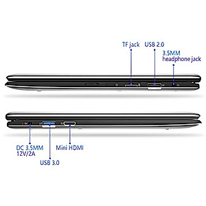 jumper 2 in 1 Laptop, Dual-Core Intel Celeron N4000 CPU, 4GB DDR4 128GB Storage, 11.6 Inch UHD Touchscreen Display(1366X768), Windows 11 Laptop Computer with 2.4G/5G WiFi, Bluetooth 4.2, HD Webcam.