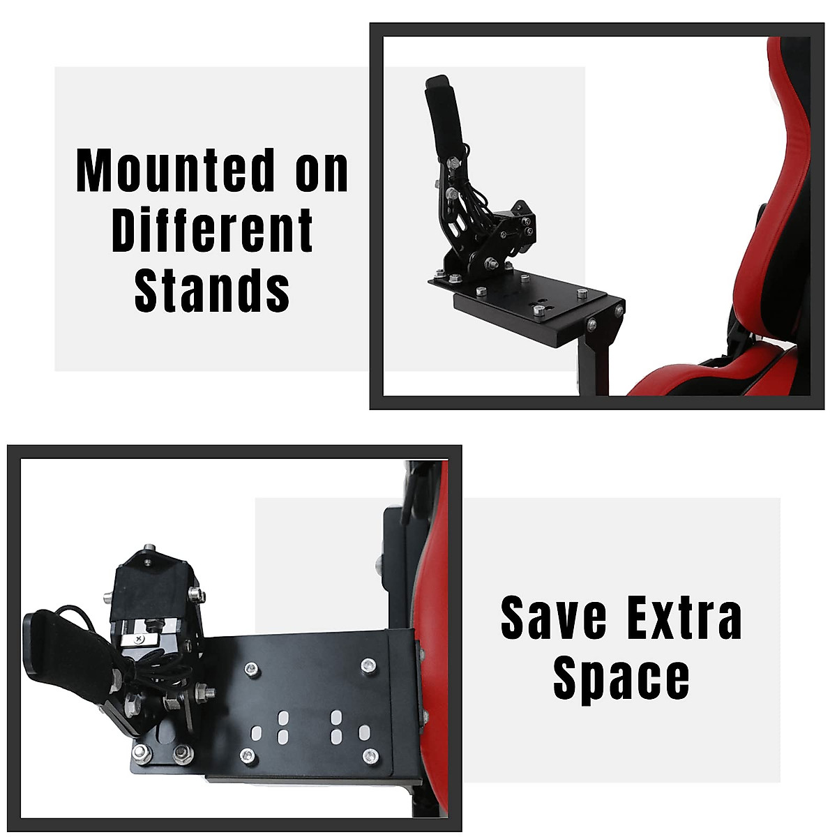 Hottoby USB handbrake,64 Bit PC Handbrake for Logitech G920 G25 G27 G29 Thrustmaster T500RS Sim Racing Handbrake with Clamp