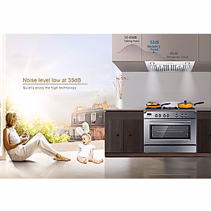 MCBON Range Hood Insert 30 Inch, 600 CFM Range Hood Insert, Vent Hood Insert, Ducted/Ductless Convertible Range Hood Insert, Stainless Steel Range Hood, Black Insert Range Hood 30 Inch, IE71-BLACK-30