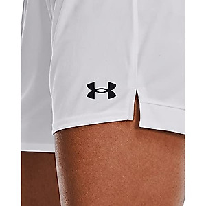 Under Armour Women's Standard Maquina 3.0 Shorts, (100) White / / Black, Small