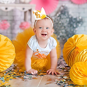JeVenis Half Birthday Crown Half Way Around the Sun Hat Half Birthday Hat