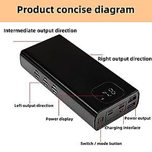 Audio Recording Blocker, Prevent Voice Recording, Powerful Microphone Suppressor Device for Home Office Travel, with Remote Control, 6000mAh Battery(L1)