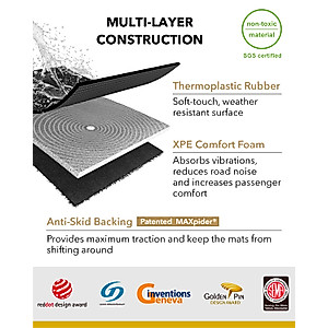 3D MAXpider Custom Fit Kagu Cargo Liner (Black) Compatible with Honda Pilot 2009-2015 - Cargo Liner