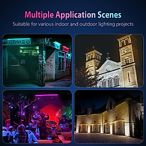 Landscapestation LED Wall Washer Light 72W, 40" 5000K Daylight Heavy Duty LED Wall Washing Light Bar, Waterproof Outdoor Lighting for Landscape, Garage, Church, Farms, Yard, Building Lighting