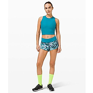 Lululemon Athletica Speed Up Short 2.5 (Quick Start MultiHawaiian Blue, Size 0)
