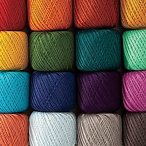 Knit Picks Curio #10 Lace Weight 100% Mercerized Cotton Crochet Thread Yarn 100 g (White)