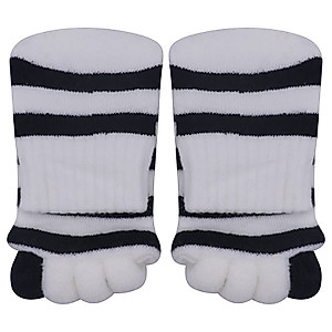 AIBEARTY 1 Pair Yoga Sport Gym Five Toe Separator Socks Foot Alignment Pain Massage Socks,Prevent Foot Cramps