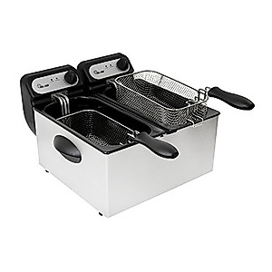 CHARD DF-6E, Dual Tank Deep Fryer, Stainless Steel, 6 liter, 1500 watts