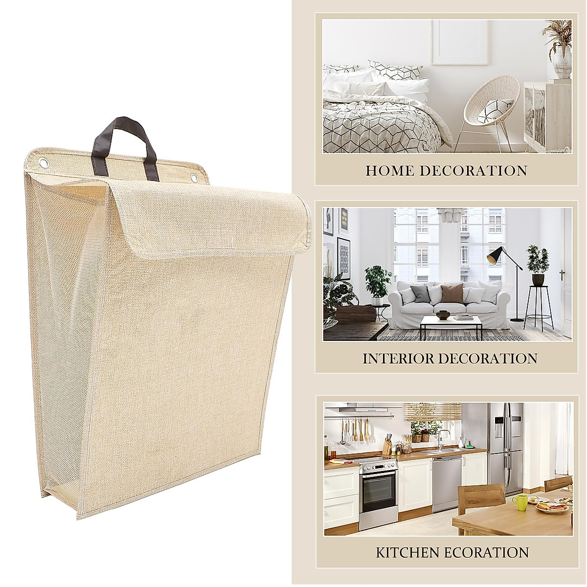 Laundry Basket Wall Laundry Hamper Clothes Hamper with Lid Hanging Laundry Basket for Bedroom and Bathroom Storage