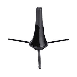 Liyafy Portable Clarinet Stand Holder Metal Tripod Holder Stand Foldable Support 3-Leg Stand Wind Instrument Accessory Black