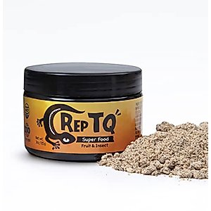 REPTQ Super Food (Fruit & Insect) - Protein, Lactic Acid, Vitamin D3 - Natural Crested Gecko Food - Omnivore Food Mix for Pet Reptiles & Bearded Dragons