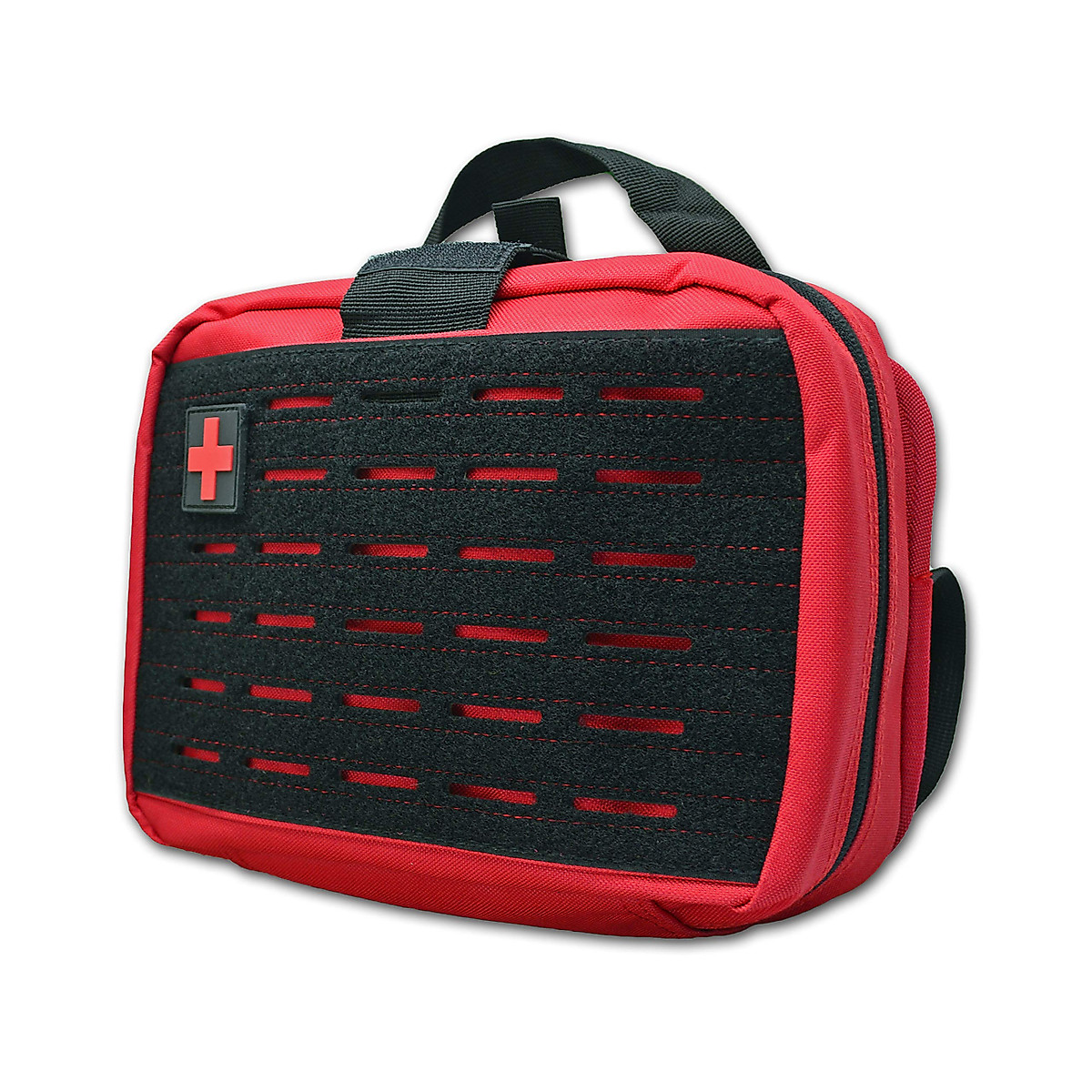 Lightning X Rip-Away Officer's Patrol Tactical Gunshot & Trauma IFAK Kit w/Headrest Mount - RED