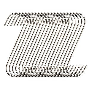 ONLYKXY 4.5 Inch Meat Hook, 20 Pieces Meat Hooks for Butchering Hanging Beef, Stainless Steel S Hooks Utility Hooks for Meat Processing (20)