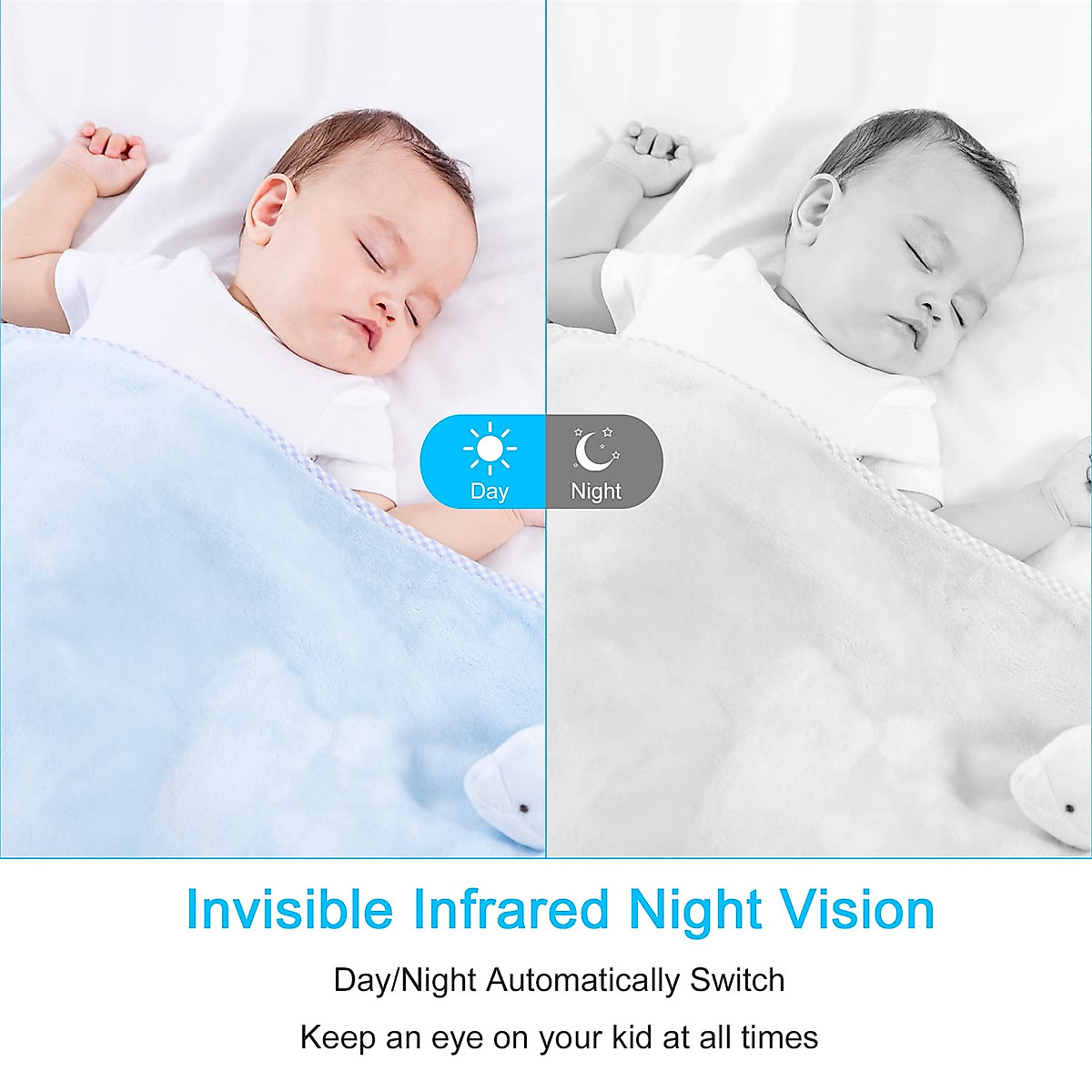 Sekery 5" 1080p Video Baby Monitor,Baby Registry Search