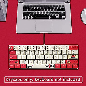 Keycaps PBT Dye Sublimation Upgrade 108 Keycap Set OEM Profile Keycaps Keyset with Puller for Cherry Mx Gateron Kailh Switch Mechanical Keyboard (Izakaya)