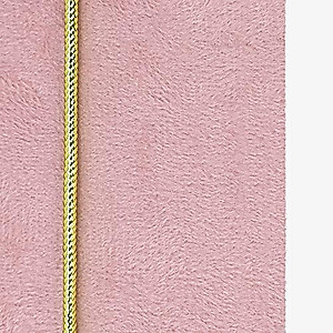 Navaris Fabric Memo Bulletin Board - 20" x 28" Velvet Memory Board for Wall to Display Photo Collages, Pictures, Notes - Includes 6 Push Pins - Pink