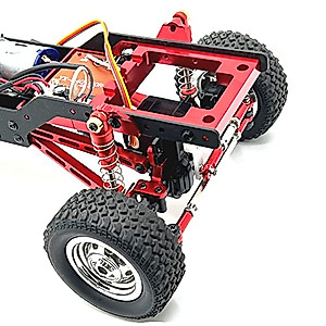 Sevenksix Metal Link Rod Servo Mount Shock Tower for MN78 MN-78 MN 78 1/12 RC Car Upgrades Replacement Spare Parts 1