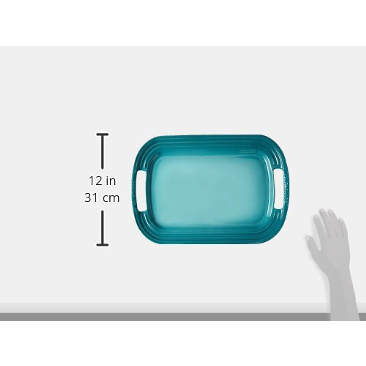 Le Creuset Stoneware Oval Serving Platter, 16.25", White