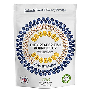 THE GREAT BRITISH PORRIDGE CO Blueberry Banana Porridge, 385 GR