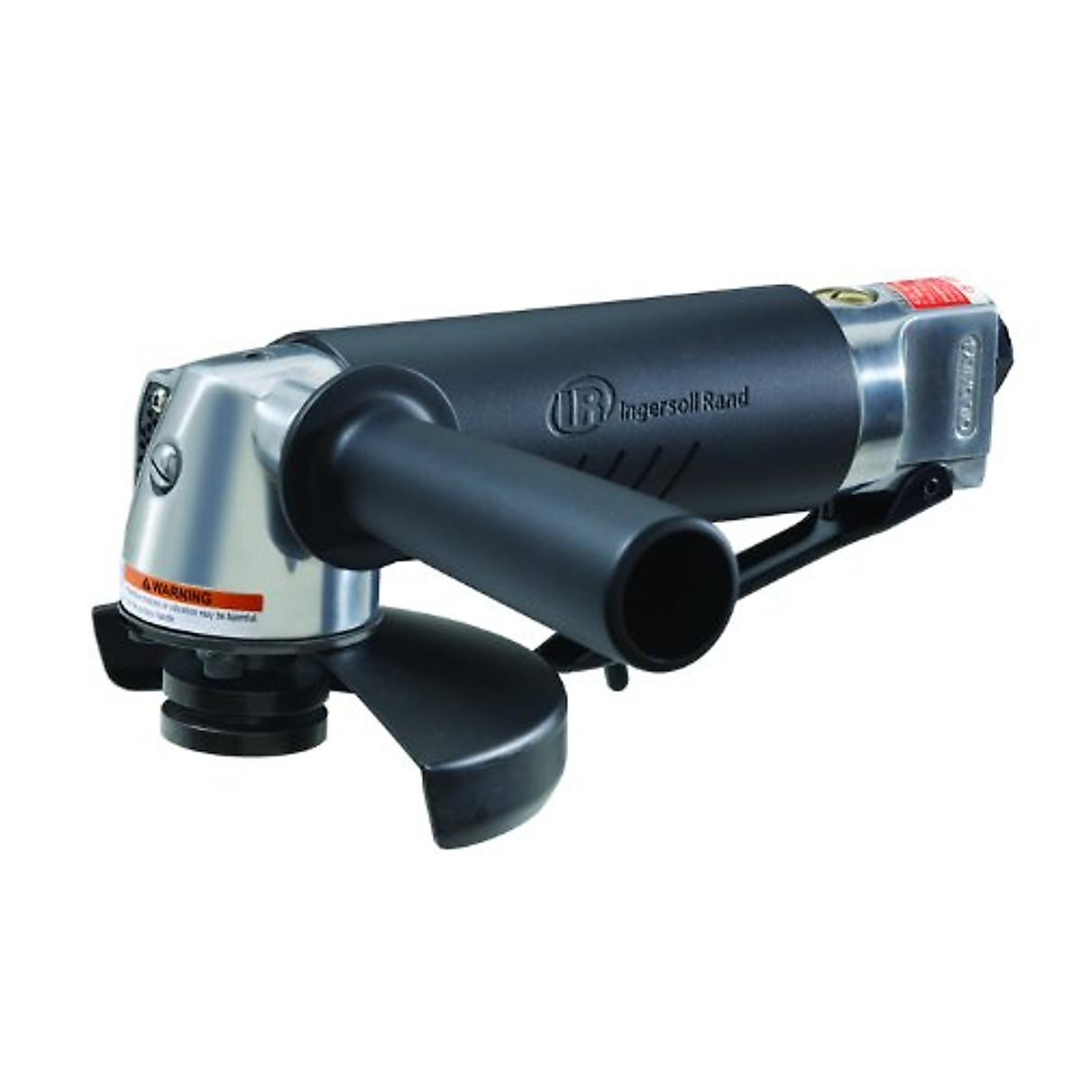 Ingersoll Rand 422G Edge Series 5" Air Angle Grinder, Powerful 1.0 HP Motor, Locking Lever with Tease Throttle, Front Exhaust, Anti Vibration Hand Grip, Black