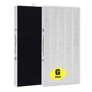Lhari HRF-G1 True HEPA Replacement Filter, Compatible with Honeywell HPA020 HPA020B, HAP030 HPA030B and HPEAClean HPA108B HPA075B Air Purifier, Part Number HRF-G1 HRF-G2, 2-Pack