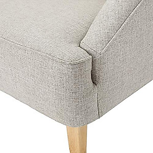 Christopher Knight Home Justus Mid-Century Modern Fabric Loveseat, Beige / Natural